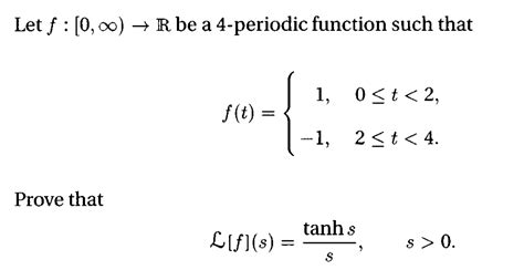 solved let f [0 ∞ →r be a 4 periodic function such that