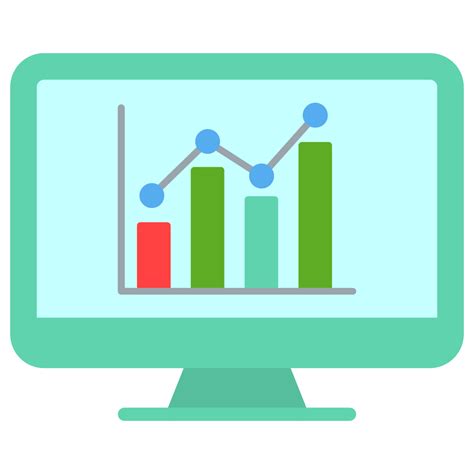 analytics bar chart data graph statistics icon download on