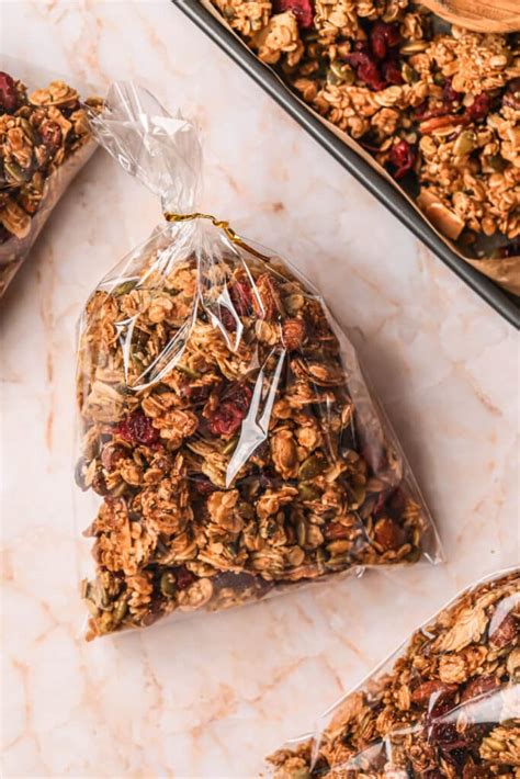 Big Batch Orange Cranberry Granola Our Nourishing Table