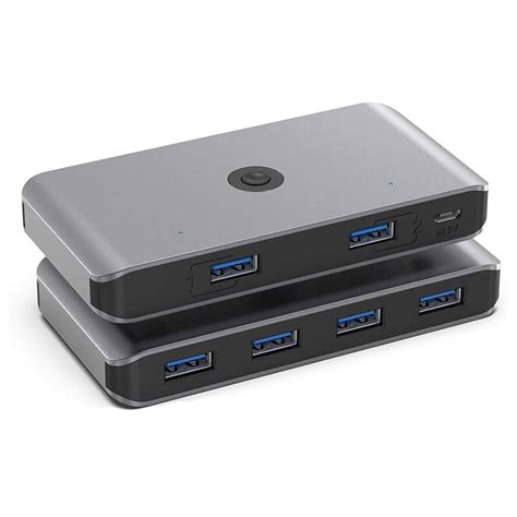 Usb 3 0 Kvm Switch Selector 2 Computers Delen 4 U Grandado