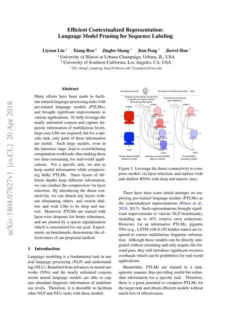 Efficient Contextualized Representation Language Model Pruning For