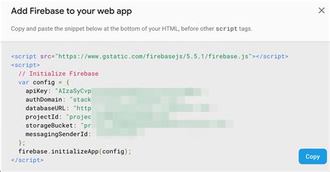 Where Can I Find My Firebase Apikey And Authdomain Stack Overflow