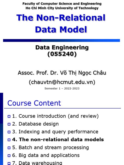 Data Engineering The Non Relational Data Models 2 Pdf