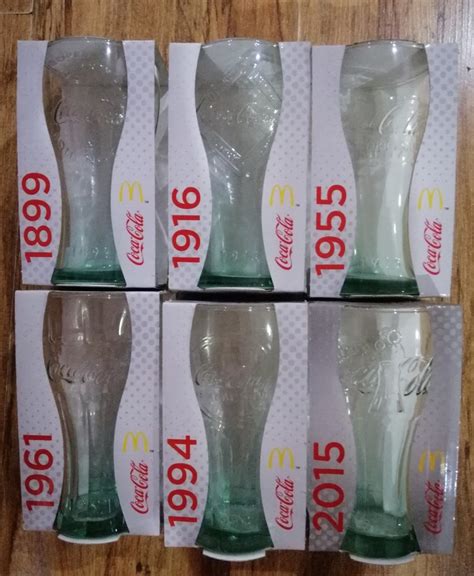 Coca Cola Mcdo 2015 Glass Collection Set Of 6 Hobbies And Toys Memorabilia And Collectibles