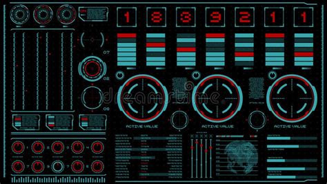 Hi Tech Interface Constructor Design Elements For Hud User Interface