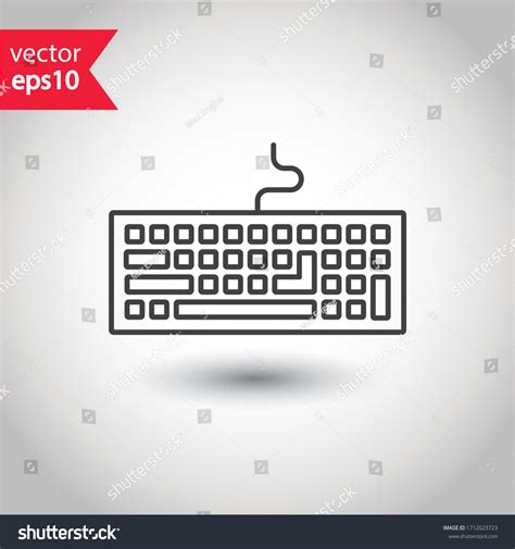 Keyboard Vector Icon Computer Keyboard Icon Stock Vector Royalty Free