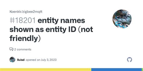 Entity Names Shown As Entity Id Not Friendly · Issue 18201 · Koenkk