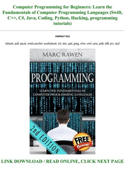 Computer Programming Tutorials For Beginners