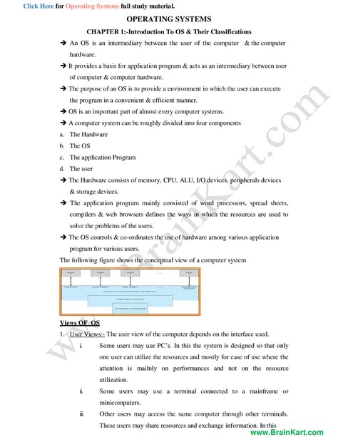 159 Cs8493 Cs6401 Operating Systems Notes 1 Brainkart Operating