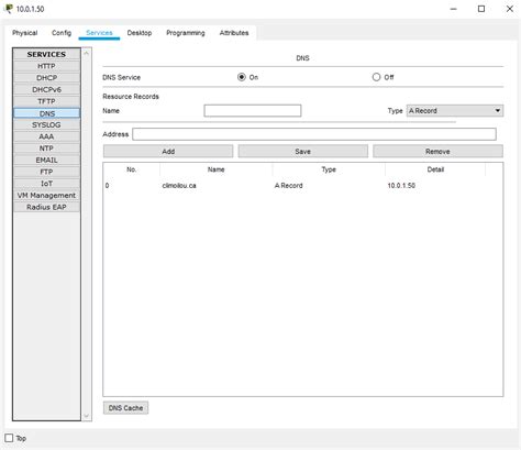 Solved Packet Tracer Problem With Server Cisco Community