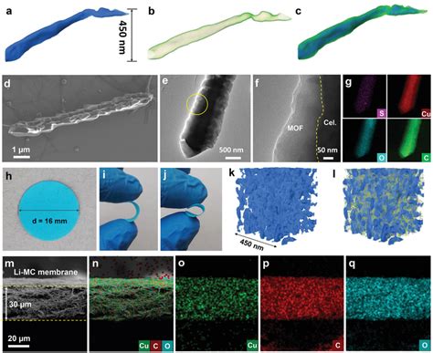Microstructures Of Mc Fiber And Li‐mc Membrane Fibers A C
