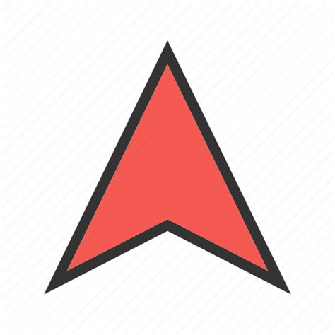 Arrow Location Map Marker Pin Pointer Web Icon
