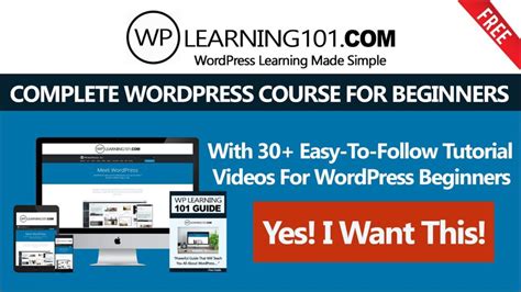 WordPress Course For Beginners - Simple WordPress Tutorials For Beginners - Learn How To Use ...