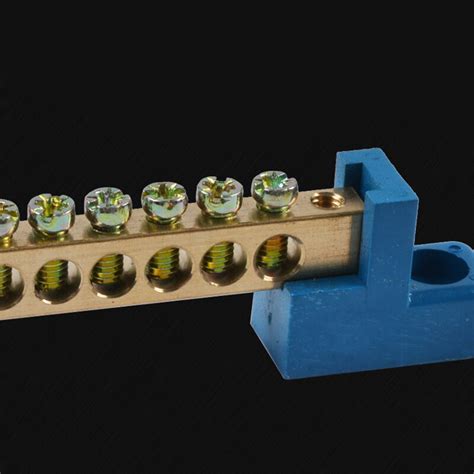 Terminal Block Blue Terminal Bus Bar Positions Grandado