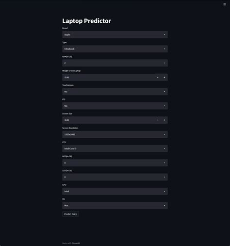 GitHub Prabhat Project Laptop Price Predictor Machine Learning Project