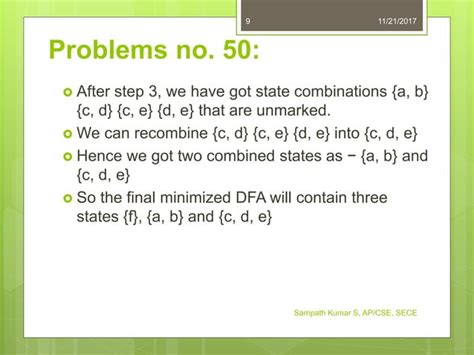 19 Minimization Of Dfa Pptx Technology And Computing