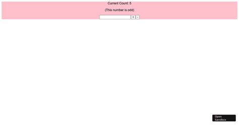 Counter Codesandbox