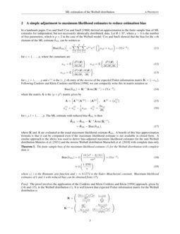 Maximum Likelihood Estimation Of The Weibull Distribution With Reduced Bias DeepAI