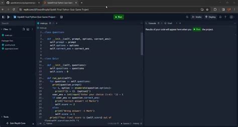 Presented My Python Quiz Game Project With Upskill Campus Pawan
