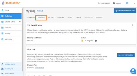 Enable SiteLock SMART Scan