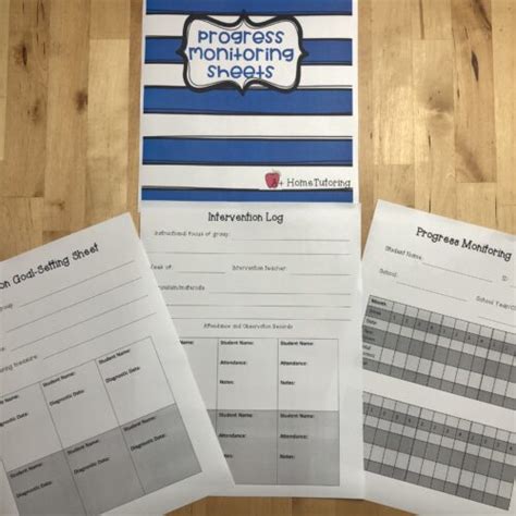 Progress Monitoring And Intervention Sheets Classful