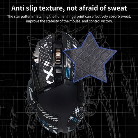 Haostontr Mouse Grip Tape Skate Handmade Sticker Non Slip Lizard Skin Suck Sweat For Logitech