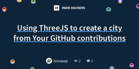 using threejs to create a city from your github contributions indie