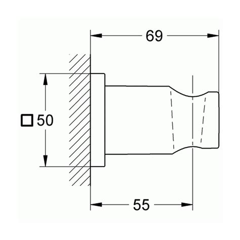 27075000 Grohe Rainshower držalo za tuš ročko – SAN-KERAMIKA.SI