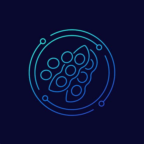 Premium Vector Soybeans Icon Soy Beans Linear Design