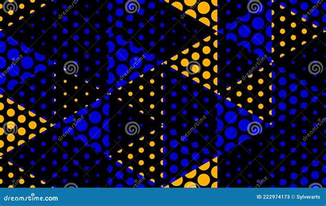 Seamless Dotted Cubes Vector Background Dots Boxes Repeating Tile Pattern 3d Architecture And