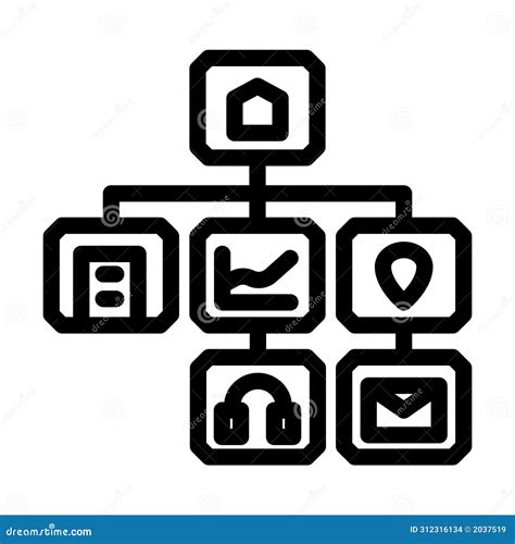Information Architecture Ux Ui Design Line Icon Vector Illustration Stock Vector Illustration