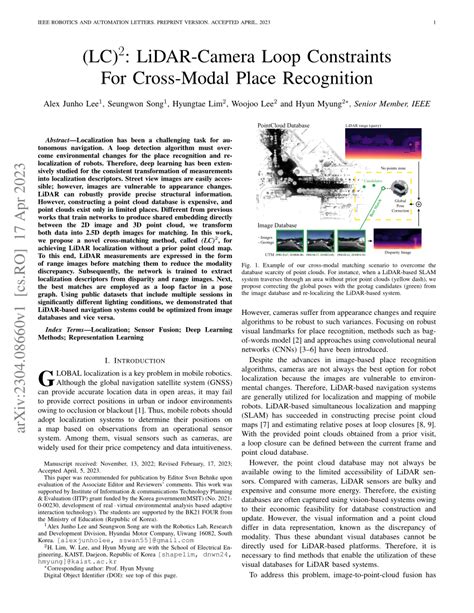 pdf lc 2 lidar camera loop constraints for cross modal place