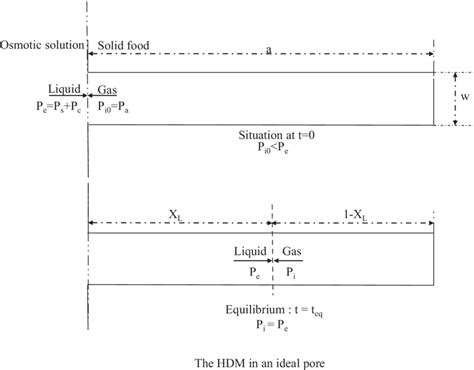 Schematic Representation Of The Vacuum Impregnation Process In An Ideal