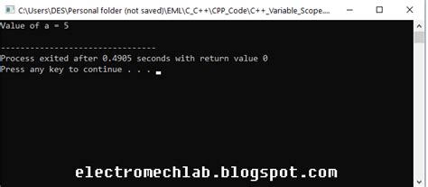 Understanding Variable Scope In C