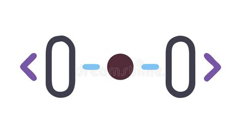 linked dots code brackets digital data chain icon vector design