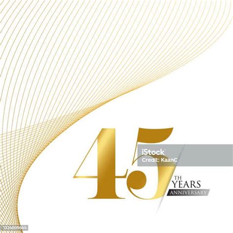 기념일 로고 템플릿 고립 기념일 아이콘 라벨 기념일 기호 스톡 일러스트 골드 컬러 손 글자 템플릿 배경 주제에 대한 스톡 벡터