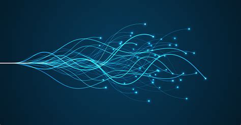 아이 기술 인공 지능의 개념 파란색과 점선 디지털 통신 과학 네트워크 혁신 개념에 대한 스톡 벡터 아트 및 기타 이미지 혁신 개념 연결 인공 신경망 Istock