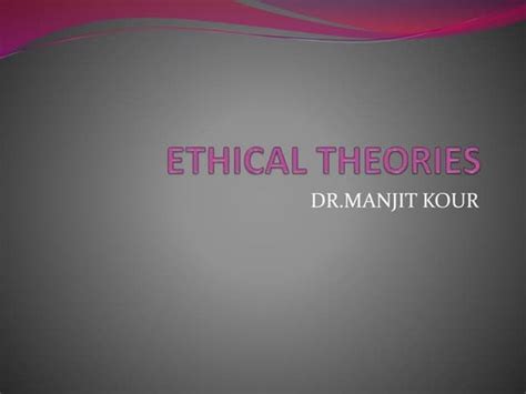 Consequentialist And Non Consequentialist Theory Pptx Law