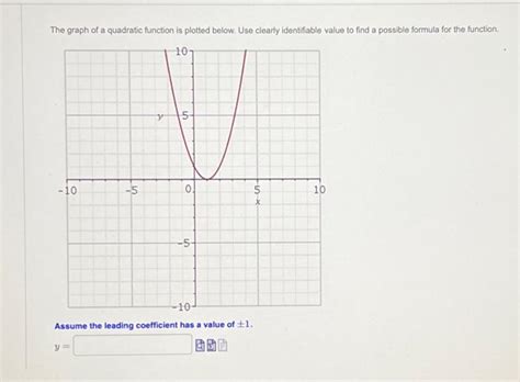 solved the graph of a quadratic function is plotted below
