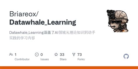 GitHub Briareox Datawhale Learning Datawhale Learning涵盖了AI领域从理论知识到动手实践的学习内容