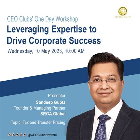 vasu gupta on linkedin catch sandeep gupta speaking at the ceo clubs