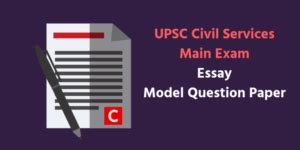 UPSC Mains Essay Paper Clear IAS