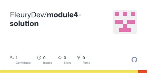 github fleurydev module4 solution