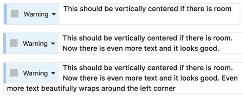 Html Vertically Center And Wrap Text Around Another Div Stack Overflow