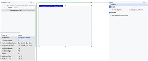 can t put compoents inside intellij compoenent ui designer ides
