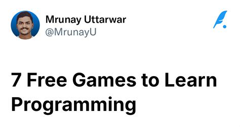 7 Free Games To Learn Programming Mrunay Uttarwar