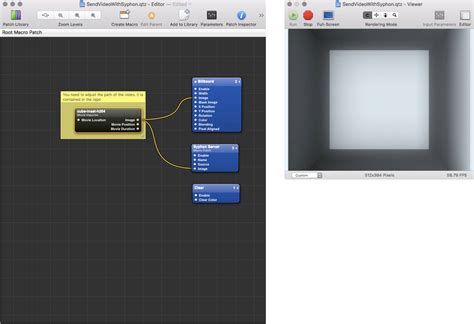quartz composer and syphon doing projection mapping