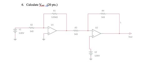 Solved Calculate Vout Chegg