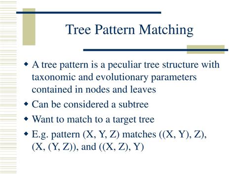Ppt Tree Pattern Matching In Phylogenetic Trees Powerpoint