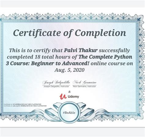 palvi thakur on linkedin python thecompletepython3 udemy
